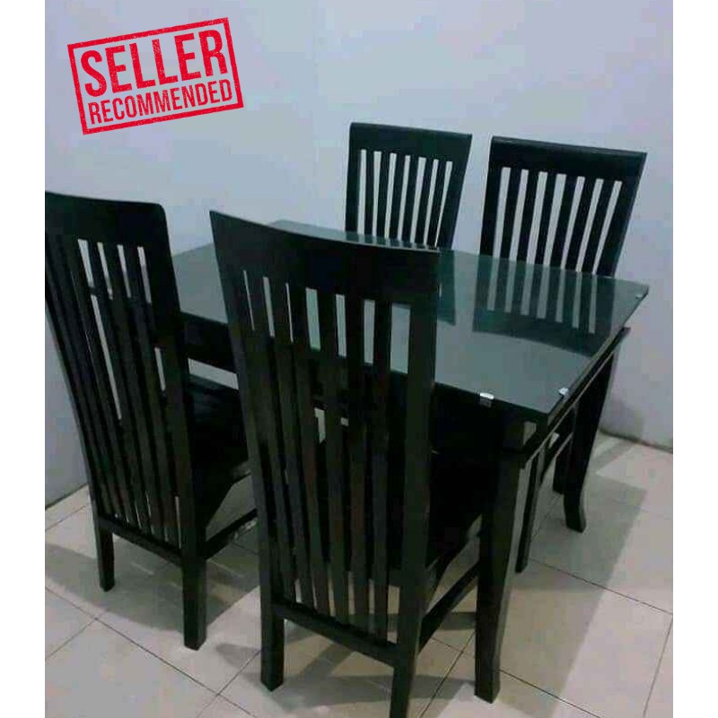 Jual Meja Makan Minimalis 4 Kursi Makan Balero | Shopee Indonesia