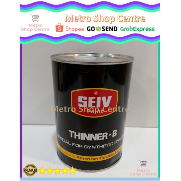 Jual SEIV Paint - Thinner-B Special For Synthetic Enamel 1 Liter (Lt) / 1 Kg (KiloGram) 100% ...