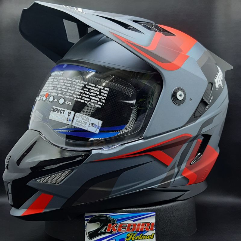 Jual Helm MDS SUPER PRO Seri 2 supermoto | Shopee Indonesia
