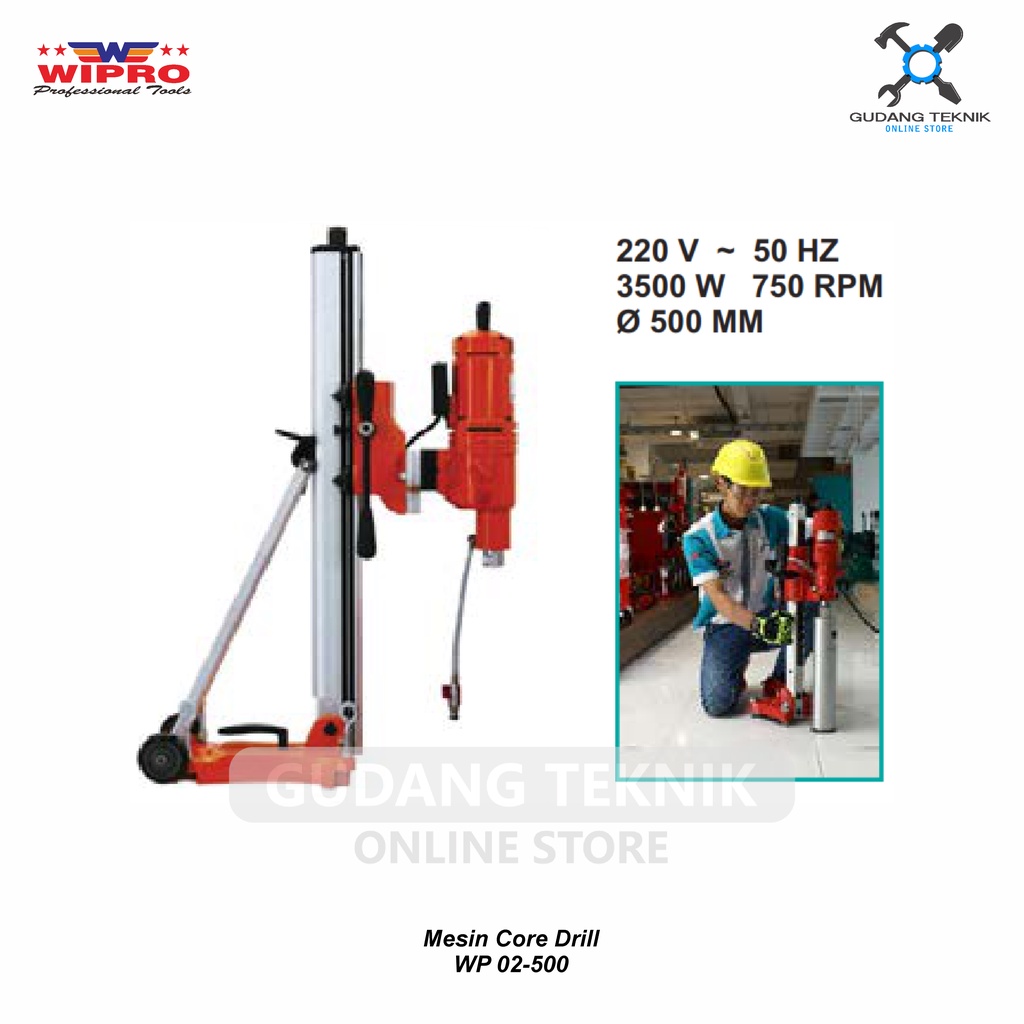 Jual Mesin Core Drill 20 Inch WP02-500 / Mesin Bor Coring Beton WIPRO ...