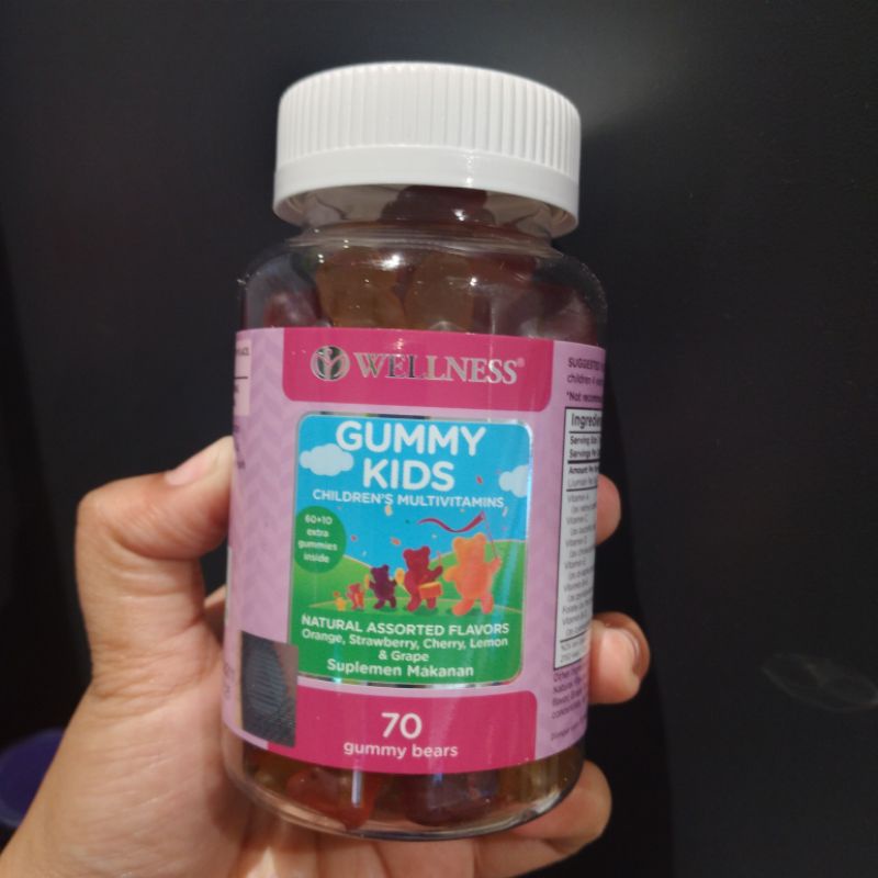 Jual wellness gummy kids isi 70 multivitamin anak gummy lengkap ...