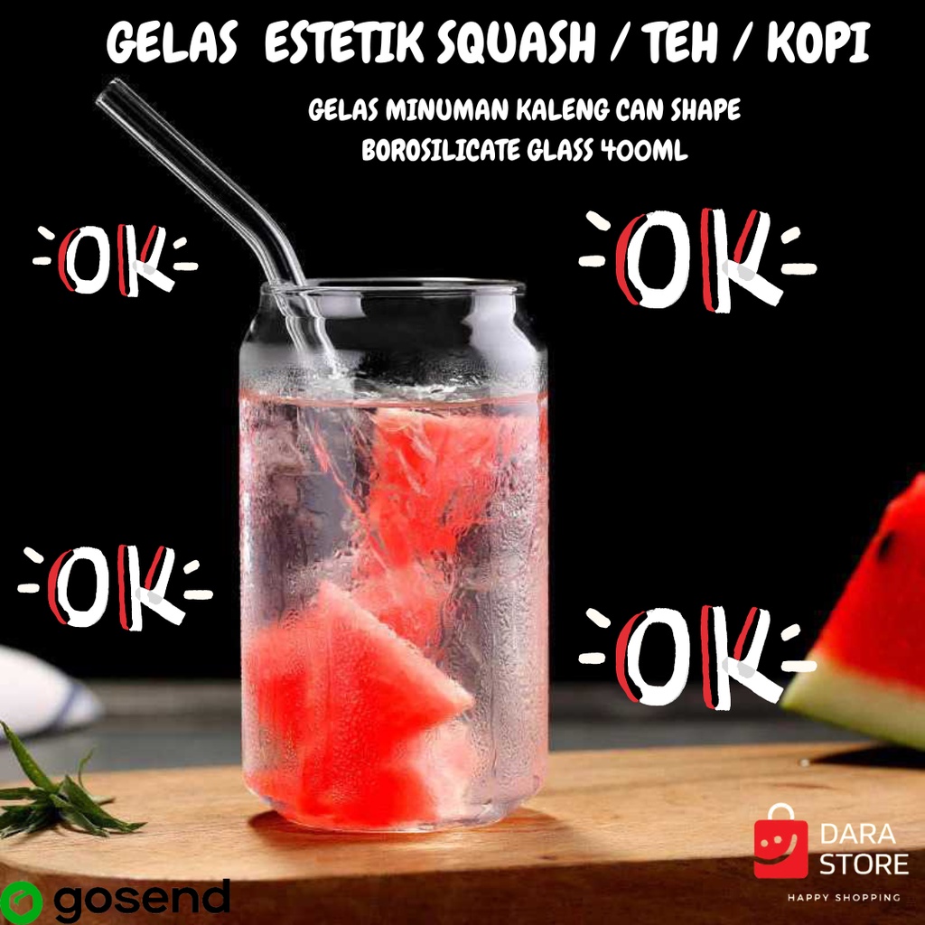 Jual Gelas Estetik Kopi Coffee Ergonomis Lengkung Gelas Minuman Kaleng ...