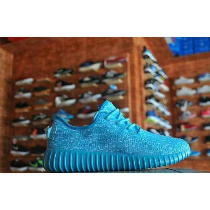 Jual (Termurah) Sepatu Wanita Adidas Yeezy Boost Import Blue Yezzy ...