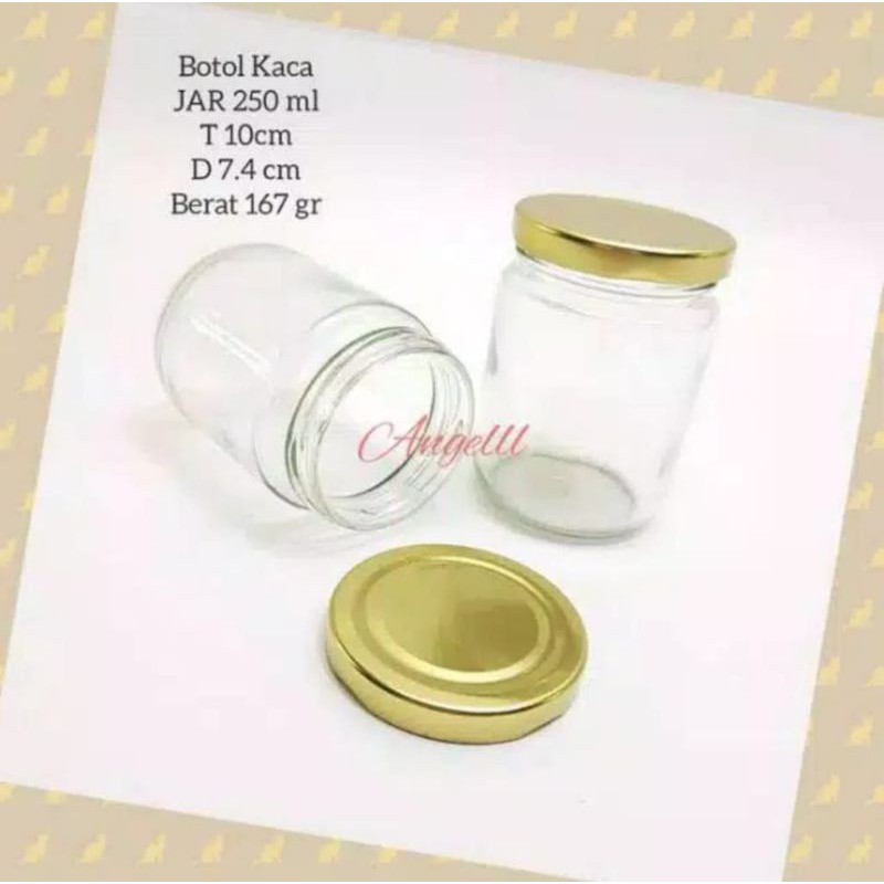 Jual (10) PCS SILINDER 250ML baru + tutup seng baru // BOTOL KACA ...