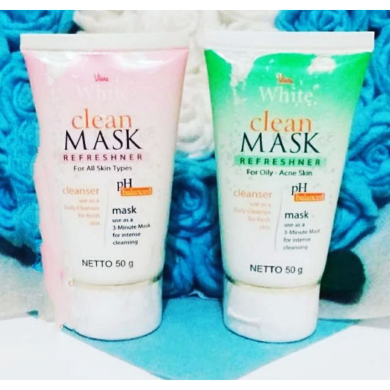 Jual Viva White Clean Mask Refreshing 50Gr | Shopee Indonesia