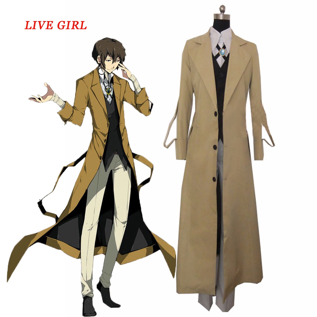 Jual PREORDER Bungo stray dogs Dazai Osamu Cosplay costume All Size ...