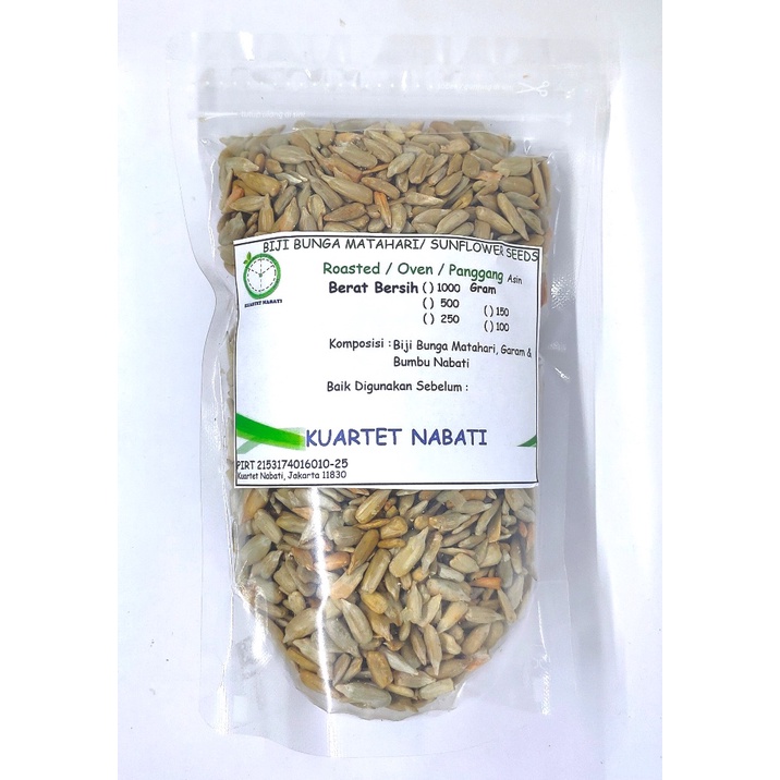 Jual 250gr Roasted Sunflower Seeds / Biji Bunga Matahari Kupas - Oven ...