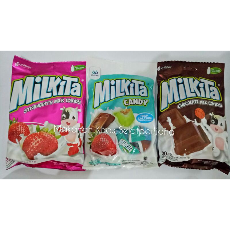 Jual Milkita Chocolate Milk Candy, Milkita Candy & Strawberry Milk ...