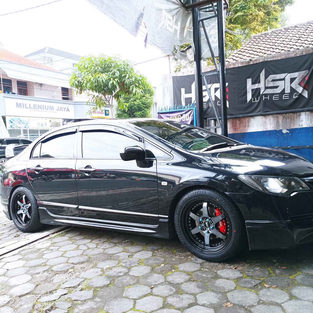 Jual velg mobil ring 17 hsr borgo cocok untuk civic Fd dll | Shopee Indonesia