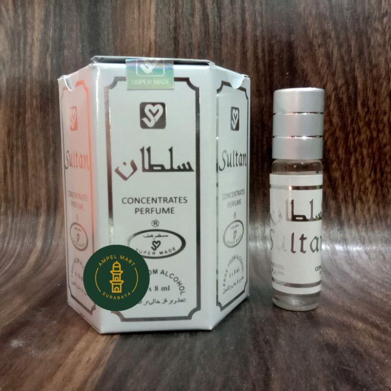 Jual (1BOX) Parfum Sultan Supermade 8 ml Roll On Satu Box Isi 6 Pcs ...