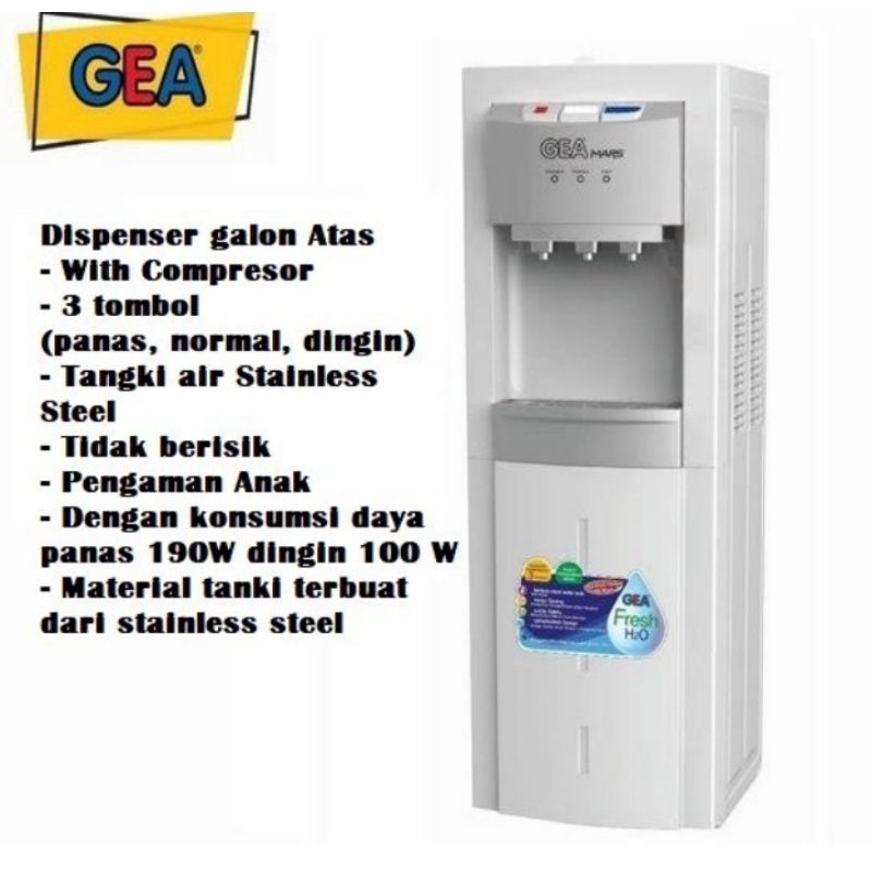 Jual DISPENSER GEA MARS GALON ATAS | Shopee Indonesia