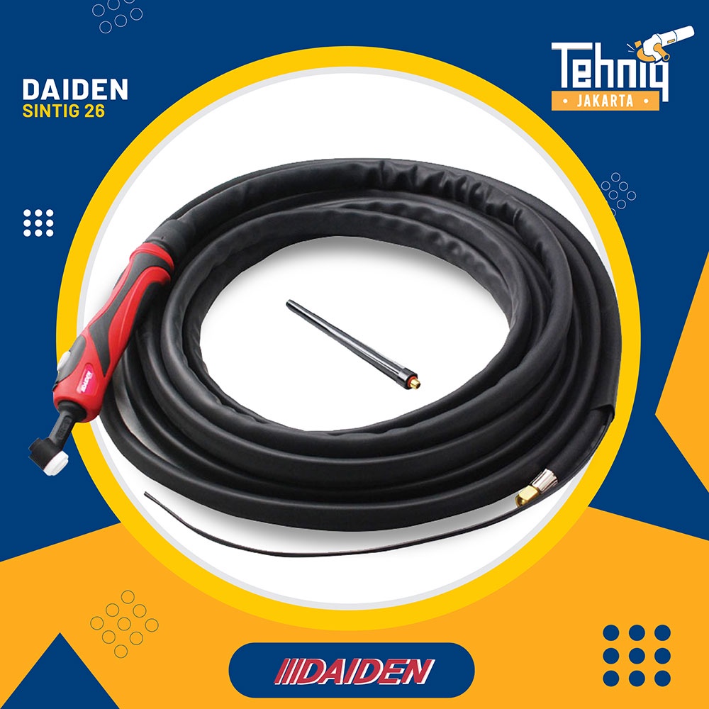Jual Obor Las Mesin Las TIG Argon DAIDEN SINTIG 26 Handle TIG Torch ...