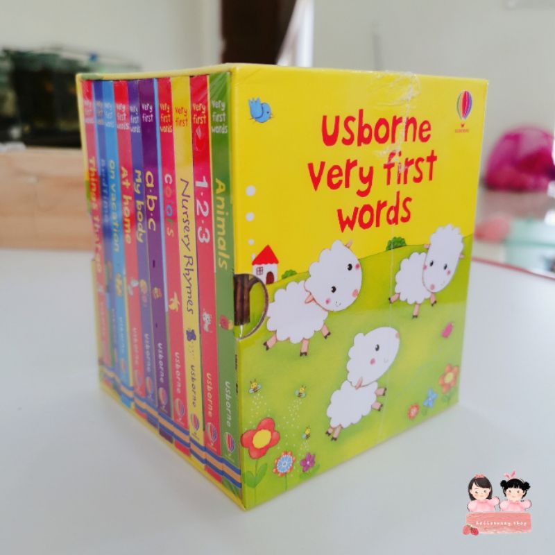 Jual Usborne Very First Words Set Box Board Book Buku Aktivitas Belajar ...