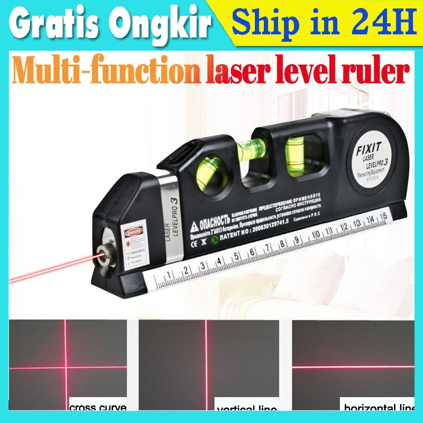 Jual Fixit LevelPro3 Penggaris Laser Horizontal Vertical Waterpass ...