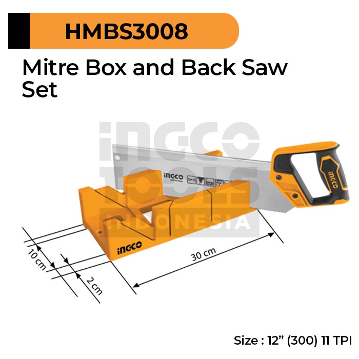 Jual Gergaji Kayu Tangan INGCO HMBS3008 Gergaji Kayu Manual HMBS3008 ...