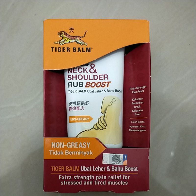 Jual Tiger Balm Neck and Shoulder Rub Boost Exp 2025.10 | Shopee Indonesia