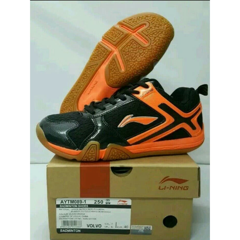 Jual sepatu badminton lining volvo hitam original | Shopee Indonesia