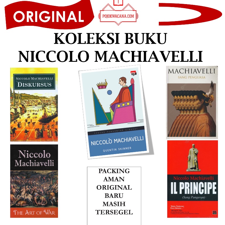 Jual Original Koleksi Buku Filsafat Politik Niccolo Machiavelli