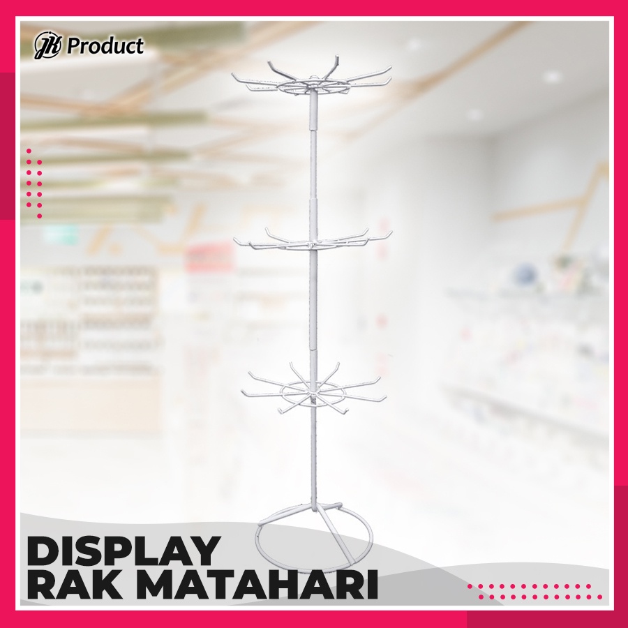 Jual Rak Gantung Aksesoris 3 Susun Putar Display Gantungan Produk ...