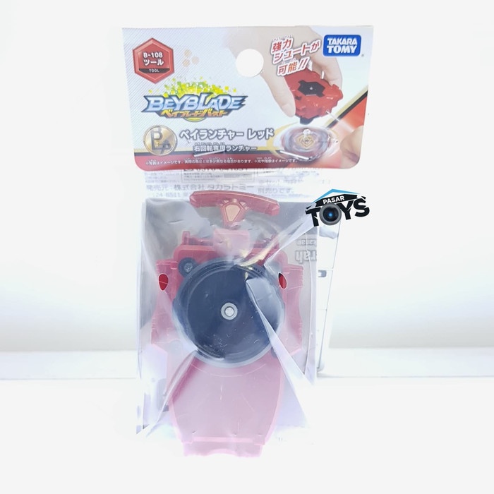 Jual Beyblade B-108 Burststring Launcher Red Color Right Spin Takara ...