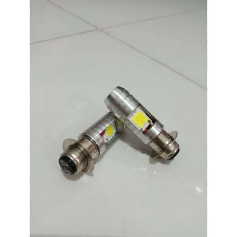 Jual Lampu LED Utama Depan 2Led Motor Bebek dan Matic Soket H6 Led 2 Sisi PnP - warna lampu ...