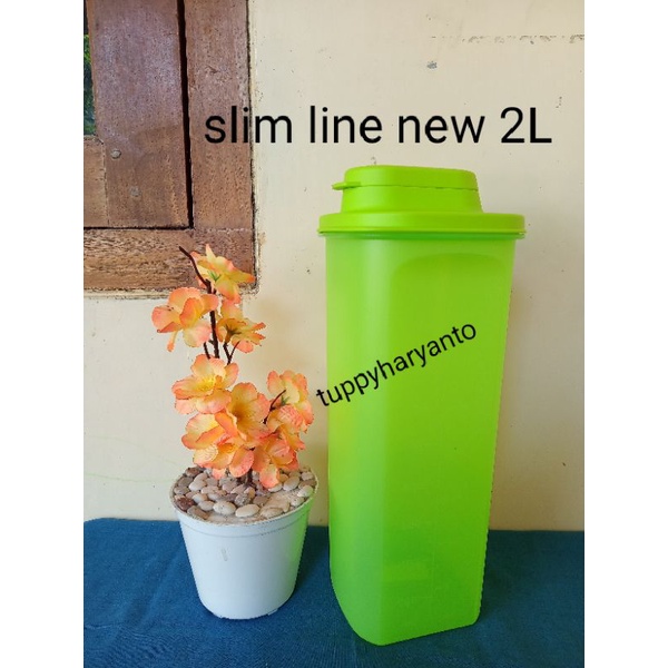 Jual Botol besar / botol minum slim line slim new 2 liter Tupperware ...