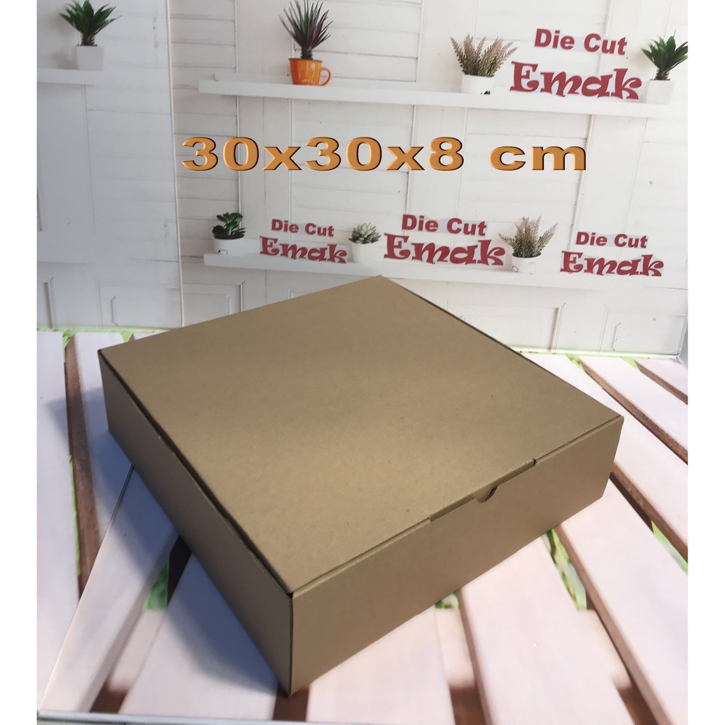 Jual kardus uk 30x30x8 cm kotak box karton Die Cut bisa untuk isi 4 pcs ...