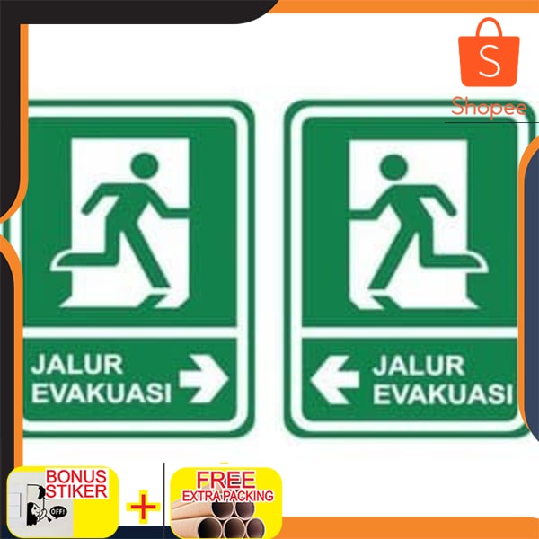 Jual Promo Custom. Sign Rambu K3 Akrilik Jalur Evakuasi Ukuran 20 x 30 ... Jual Promo Custom. Sign Rambu K3 Akrilik Jalur Evakuasi Ukuran 20 x 30 ...