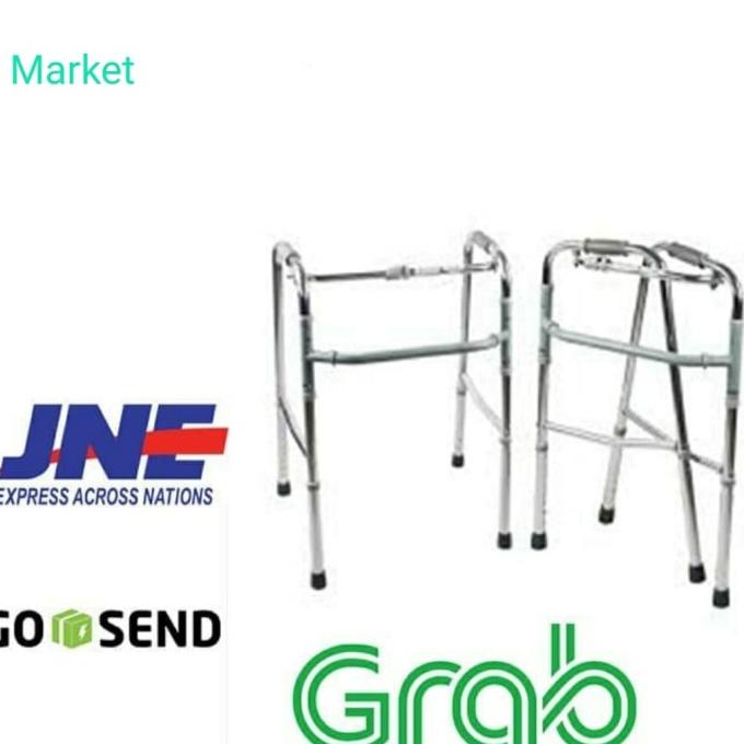 Jual tongkat walker alat bantu jalan /walker alat bantu jalan-tanp roda ...