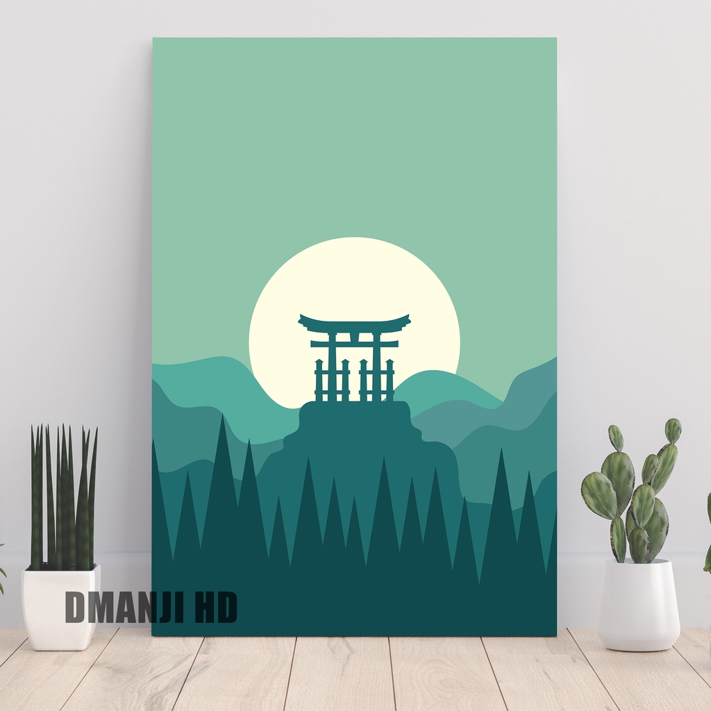 Jual DMANJI HD | Hiasan dinding Aesthetic Japanese | Poster Kayu Abstrak Jepang | Poster Gaya ...