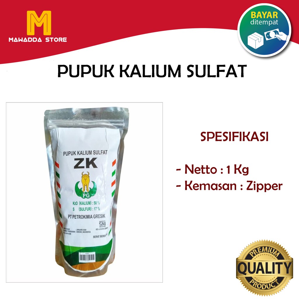 Jual Pupuk Phosnka Ponska Pupuk Tanaman Kalium Sulfat ZK - 1 kg ...