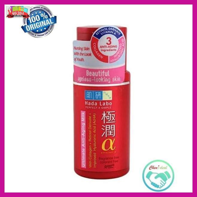 Jual Krimoface Hada Labo Gokujyun Alpha Ultimate Anti Aging Milk 100ml