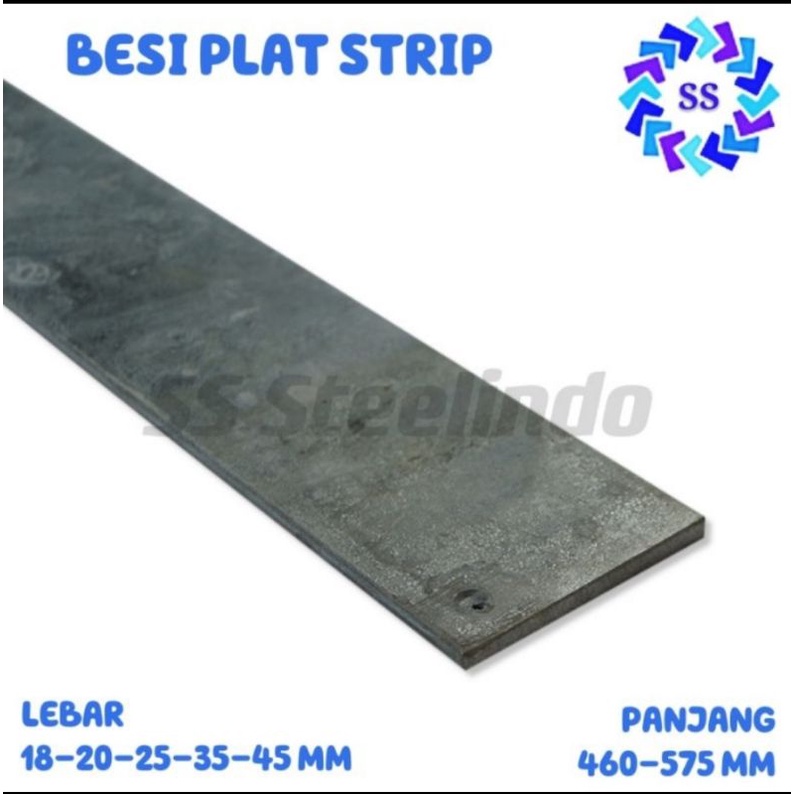 Jual BESI PLAT STRIP 3MM (LEBAR 18MM-20MM-25MM-35MM-45MM) PANJANG 6 METER | Shopee Indonesia