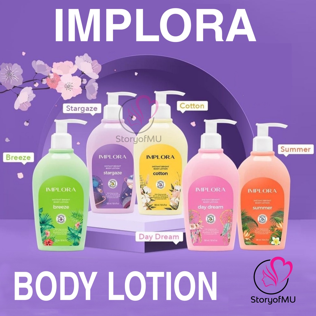Jual IMPLORA Instant Bright Body Lotion 300ml | 𝐒𝐭𝐚𝐫𝐠𝐚𝐳𝐞 | 𝐂𝐨𝐭𝐭𝐨𝐧 | 𝐃𝐚𝐲 ...