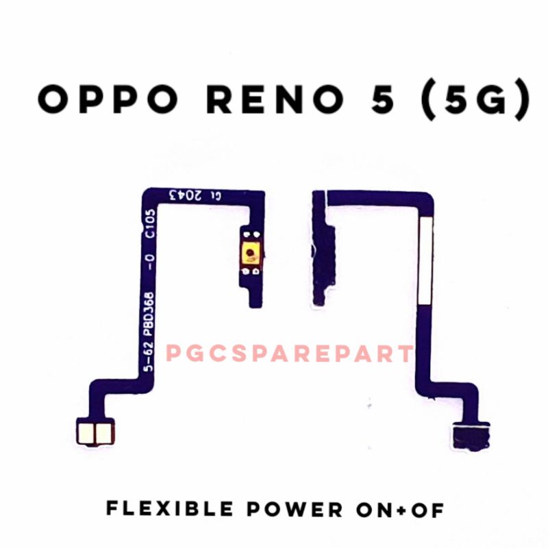 Jual Original Flexible Konektor Power On Off Oppo Reno 5 ( 5G ) / CPH2145 / PEGM00 / PEGT00 ...