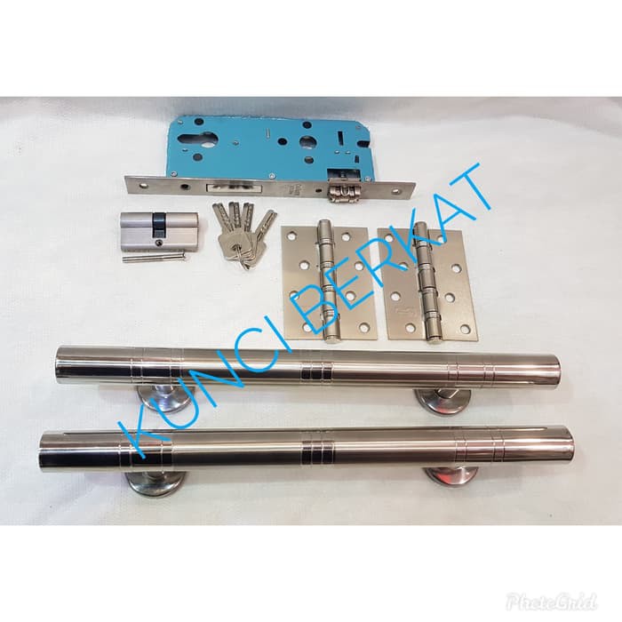 Jual Full Handle Stainless/Tarikkan/Peganga Pintu + Kunci + Engsel ...
