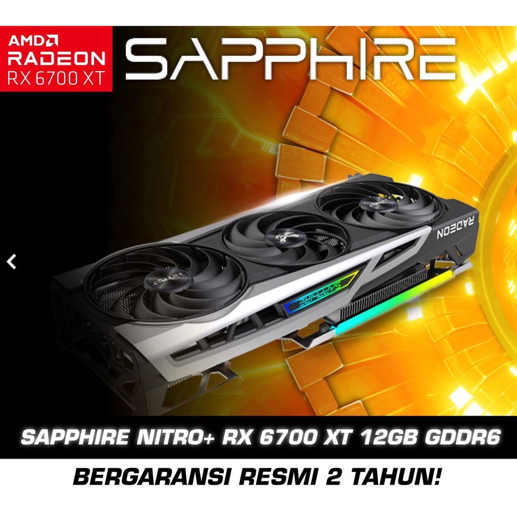 Jual SAPPHIRE NITRO+ Radeon™ RX 6700 XT|RX6700 XT 12GB 192 bit GDDR6 ...