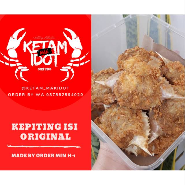 Jual Ketam Isi Mak Idot Original (isi 10pcs/box) + sambal cocolan ...