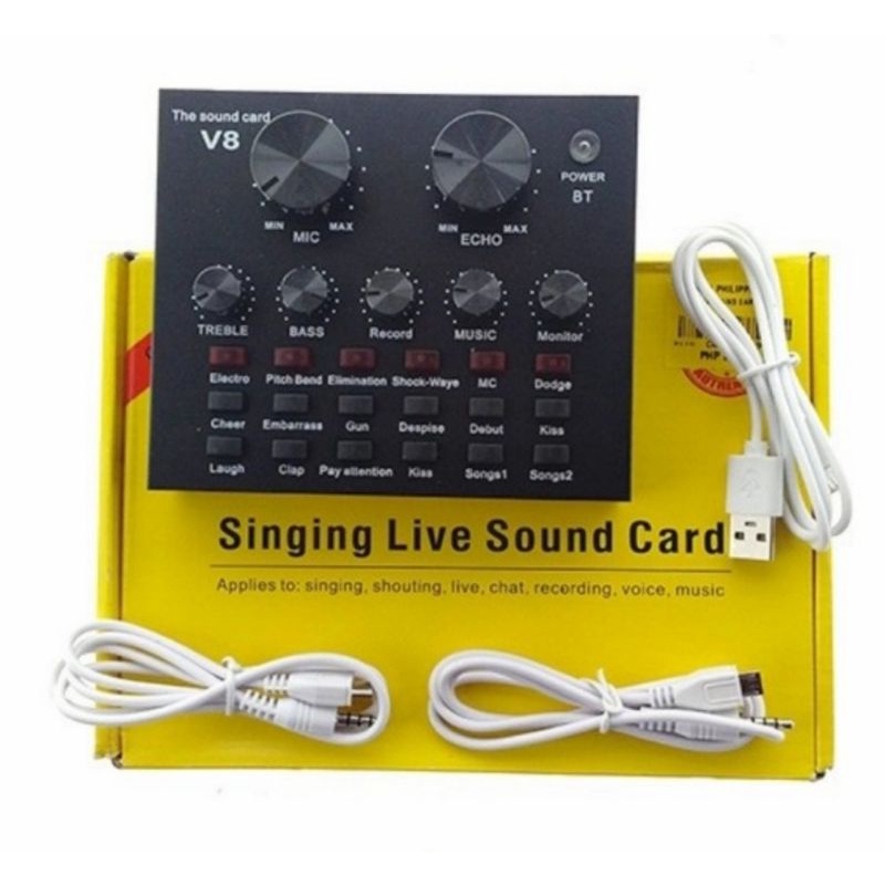 Jual SOUND CARD V8 , PLUS BLUETOOTH | Shopee Indonesia