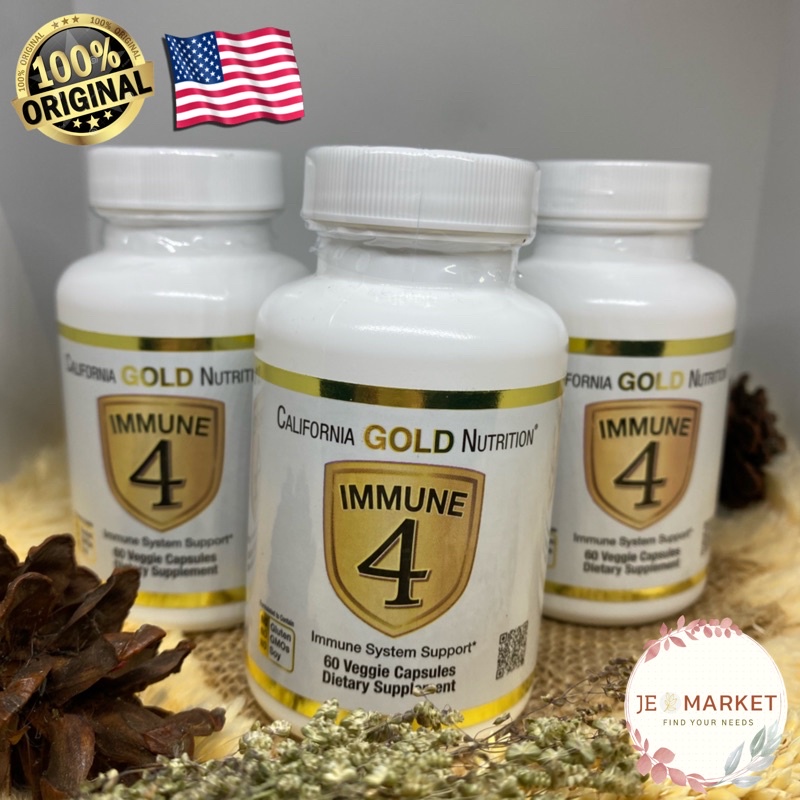 Jual Immune 4 California Gold Nutrition - 60 Capsules (BARCODE BISA ...