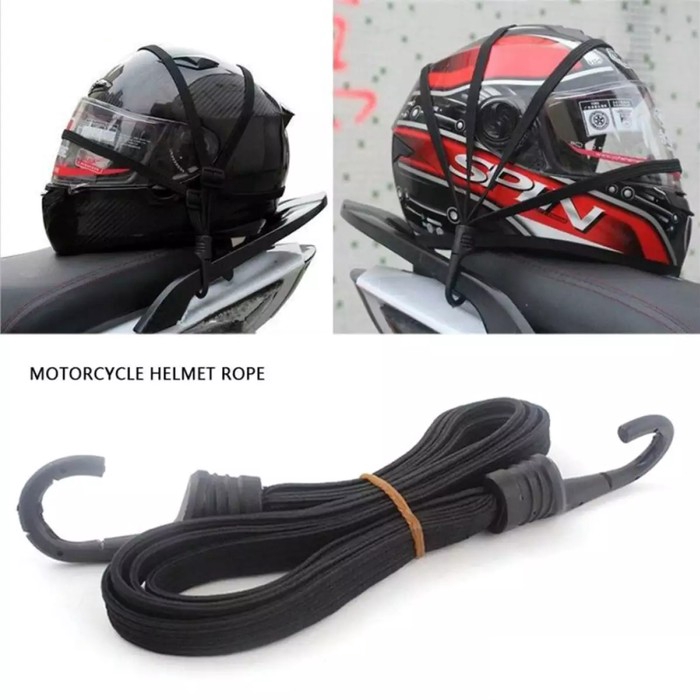 Jual Tali Helm jaring helm Tali Pengikat Helm elastis Helmet Rope Cargo ...