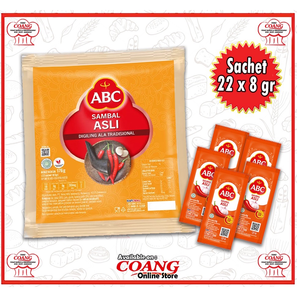 Jual ABC SAMBAL ASLI SACHET 22 x 8 GR | Shopee Indonesia