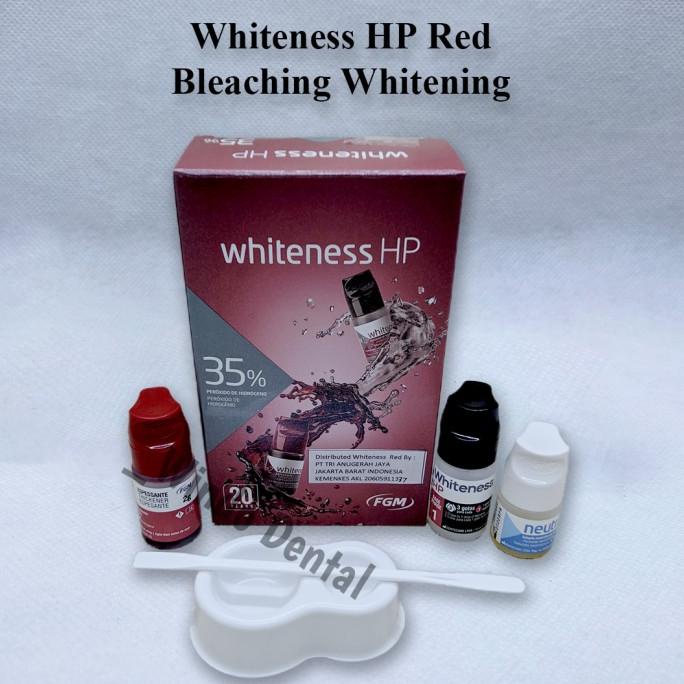 Jual DENTAL WHITENESS HP RED BLEACHING WHITENING GIGI TANPA SINAR ...