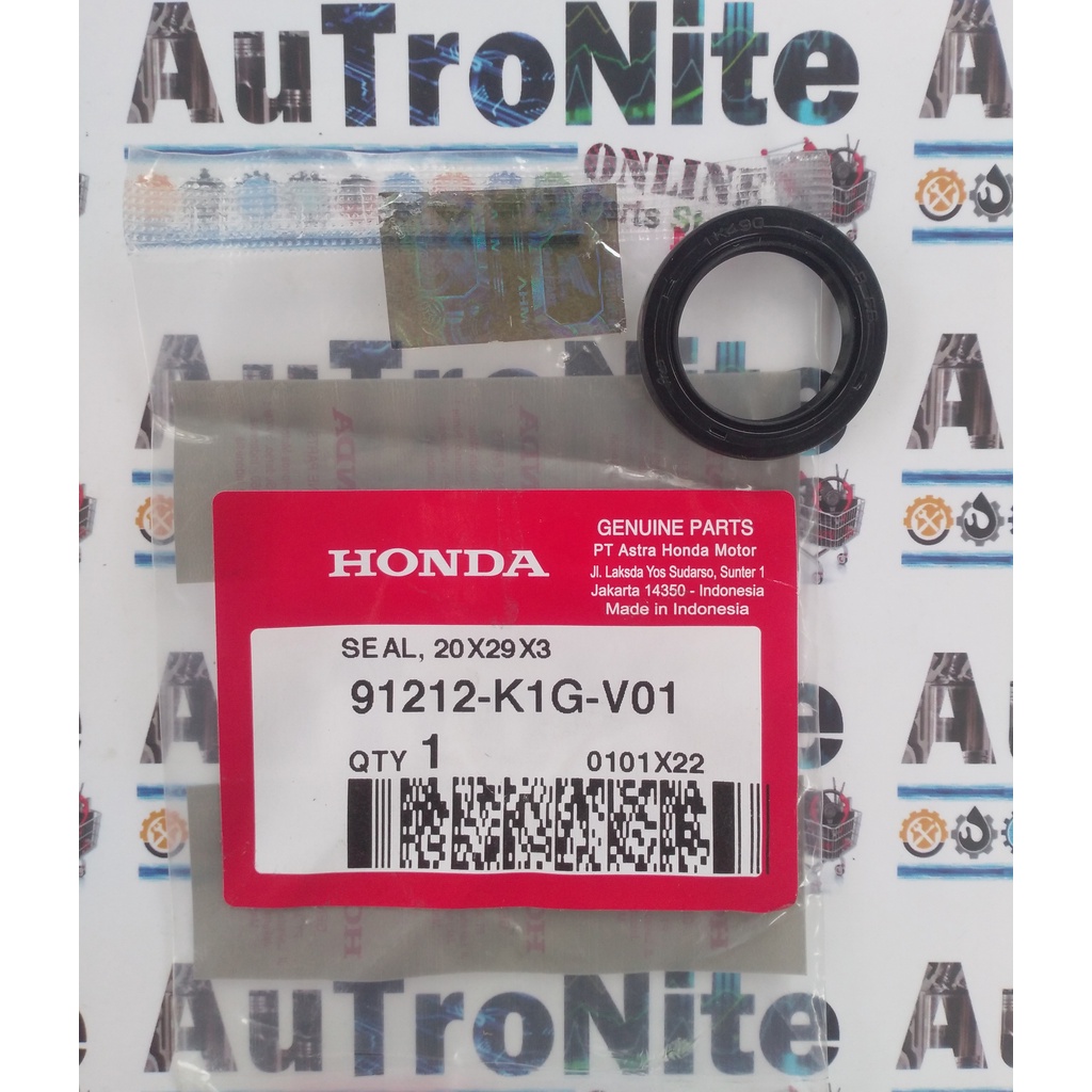 Jual Seal 20X29X3 Pulley Belakang Exedy 91212-K1G-V01 Original Honda ...