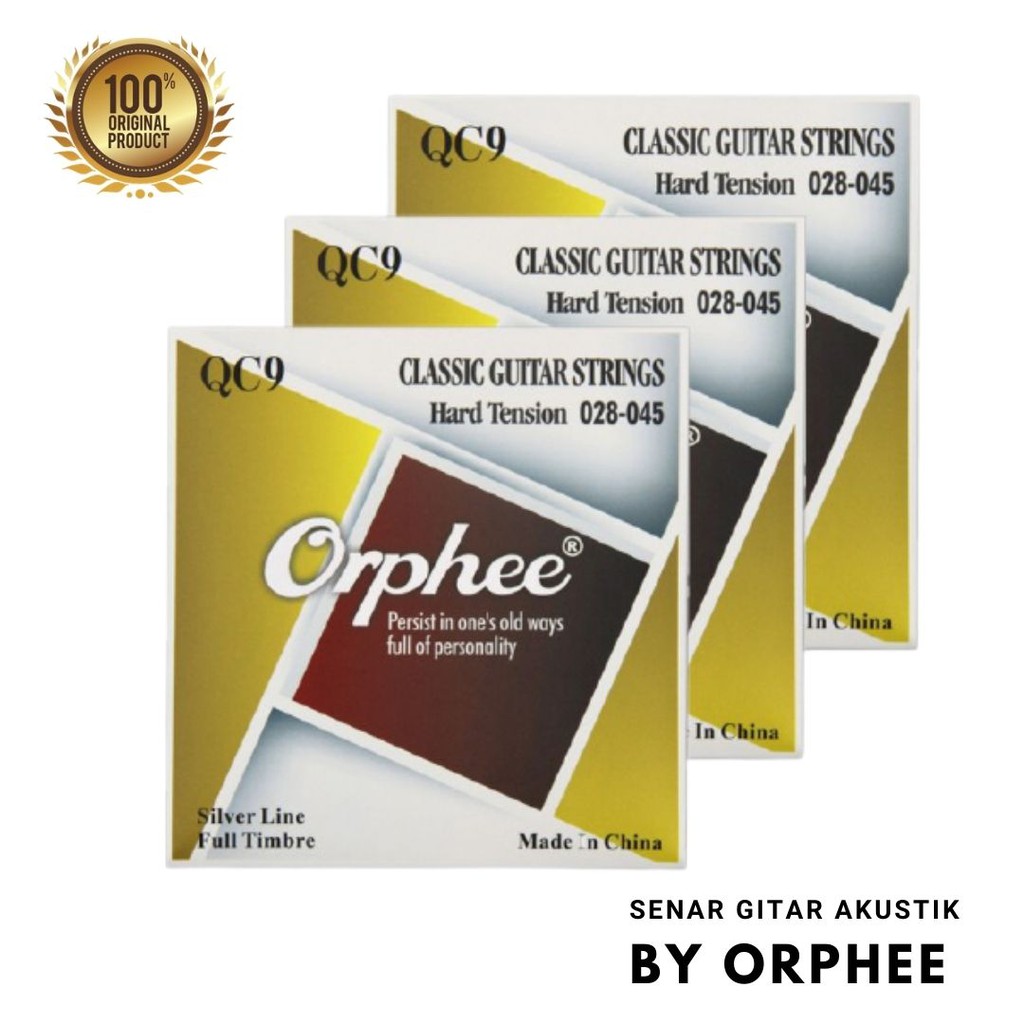 Jual Orphee - Senar Gitar Klasik Nylon QC9 ( Hard Tension 028 ...