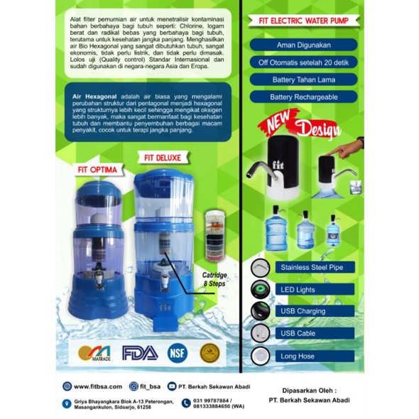 Jual FIT WATER ALKALIE + BONUS BIOGLAS | Shopee Indonesia