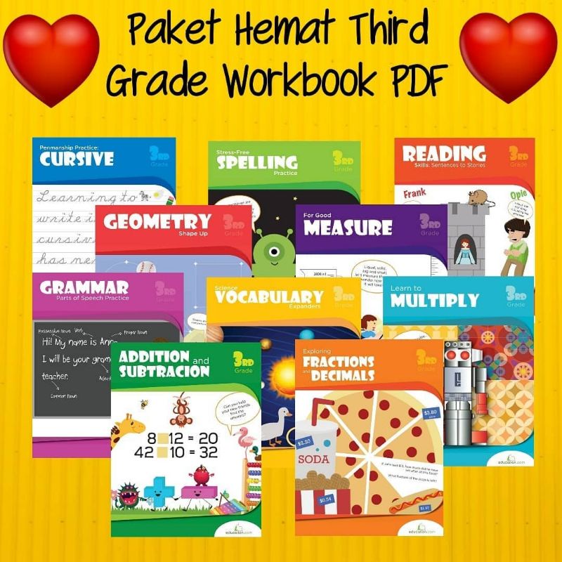 Jual Paket Third Grade Activity Book (24 PDF Workbook) | Shopee Indonesia