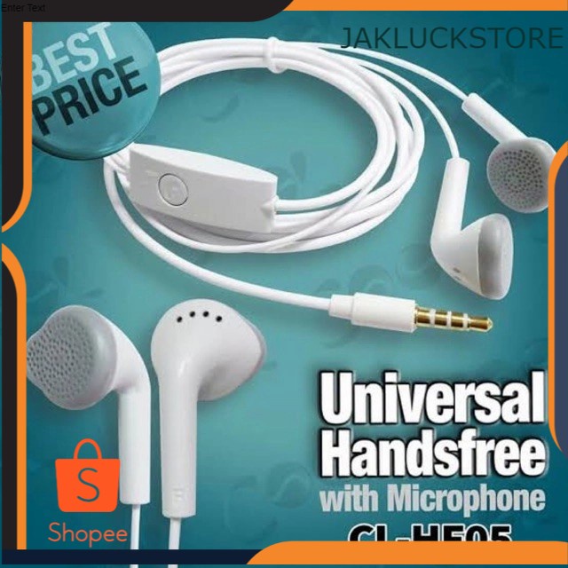 Jual Universal Handsfree with Microphone CL-05 | Shopee Indonesia