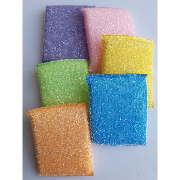Jual Spon/Spons Cuci Piring Warna Warni Serbaguna/Sponge Sabut Jaring ...