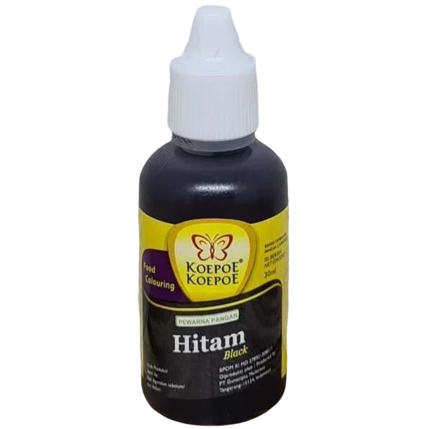 Jual Koepoe Pewarna Makanan Hitam 30ml Koepoe-Koepoe Food Colouring ...